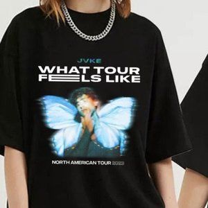 Gildan | Tops | Jvke What Tour Feels Like 223 Tour Tshirt Double Sided ...